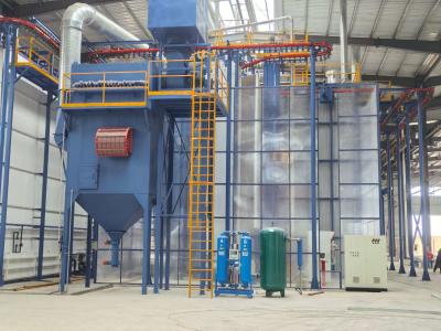 China Vertical Powder Coating Line 380V 50Hz for Aluminum Profiles with Drying Oven for sale