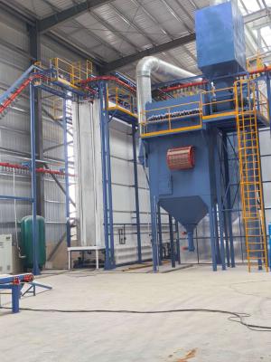 China Vertical Powder Coating Line for Aluminum Profiles with Integrated Oven for sale