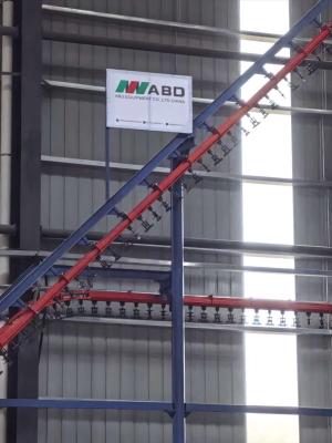 China Vertical Powder Coating Line with Cyclone Powder Recycle for Aluminum Profiles 7000mm for sale