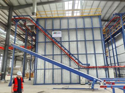 China Vertical Powder Coating Line for Aluminium Profiles 7000mm Customized Pre-treatment Free Chrome Rinsing for sale