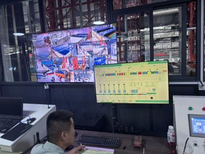 China Central Control Room Full-automatic Vertical Anodizing Production Line for Aluminum Profiles for sale