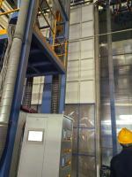 China Big Cyclone Recycle System Vertical Powder Coating Line High-performance for Aluminum Profiles for sale
