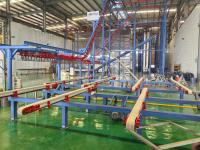 China Autu Loading and Unloading System High-capacity Powder Coating Aluminum Profiles Vertical Powder Coating Line for sale