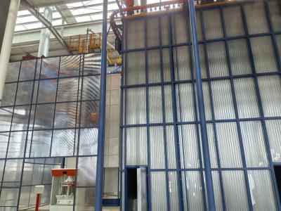 China Low Cost High Capacity Aluminum Profiles Vertical Powder Coating Line for sale