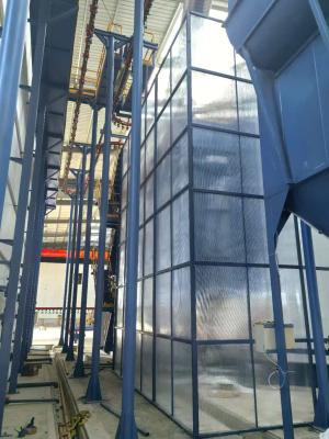 China Steam Heating System Aluminum Profiles Vertical Powder Coating Line for sale