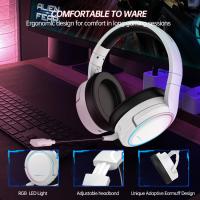 China 50mm Driver Wireless Gaming Headset Headphone With X6 Pro 2.4G And RGB LED for sale