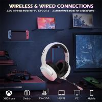China Waterproof 2.4GHZ Wireless Gaming Headset Headphones For Computer Xbox Audio Jack USB for sale