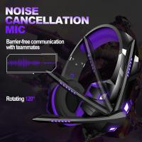 China Adjustable Mic Noise Cancelling PC Gaming Headset Headband Style Wired 50mm Driver for sale
