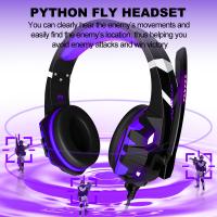 China Adjustable Mic Noise Cancelling PC Gaming Headset Headband Style Wired 50mm Driver for sale