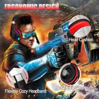 China Wired Noise Cancelling PC Gaming Headset With RGB LED Mic Control Button Free Sample for sale