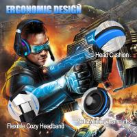 China RGB Wired Noise Cancelling PC Gaming Headset 2.2m Cord Length for Gamers for sale