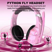 China Free Sample Laptop Custom Gaming Headsets For Turtle Beach Casque 50mm Driver LED Mic 2.2M Cord for sale