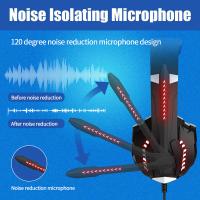 China Noise Cancelling Wired PC Gaming Headphones 7.1 Surround Light Up For Xbox And PS4 for sale