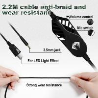 China 2.2m Cable Auriculares Gamer Wired Over Ear Headphones With Mic For Pc And Xbox for sale