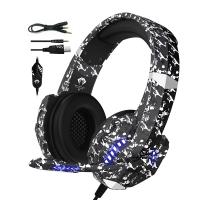 China USB 3.5mm LED Gaming Headphones With 40mm Speaker Waterproof IPX-3 For PS5 Xbox for sale