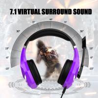 China Rgb Usb Wired Gaming Headphones Stereo 7.1 Noise Reduction Over Ear For Cadeira Gamer for sale