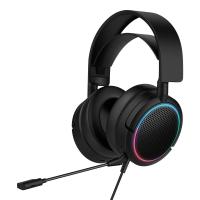 China 2.2m Cord Wired Gaming Headset With Surround Sound LED Light Noise Cancelling Microphone for sale