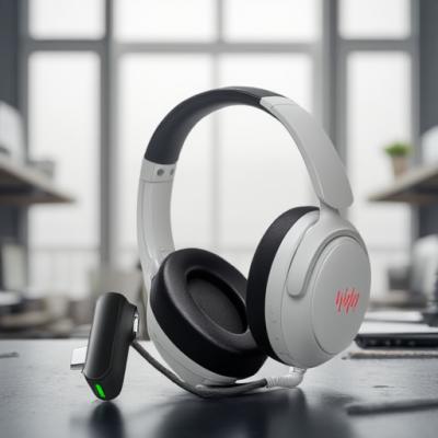 China Type-c White Plastic Wireless Gaming Headsets 7.1 Surround Bluetooth Gaming Headset for sale