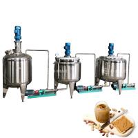 China Food Shop Peanut Paste Production Line 3000*1200*1700mm Commercial Peanut Butter Processing for sale