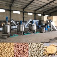 China Food Shop Peanut Paste Production Line 3000*1200*1700mm Commercial Peanut Butter Processing for sale