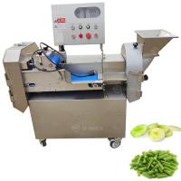 China Automatic Vegetable Cutting Machine Spinach Parsley Lettuce Cutter Chopper Slicer Dicing for sale