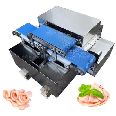 China Fully Automatic Fresh Lamb Slicing Machine Small Chicken Breast Horizontal Meat Slicer for sale