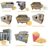 China High Productivity Potato Chips Making Machine for Small Scale French Fries Production for sale