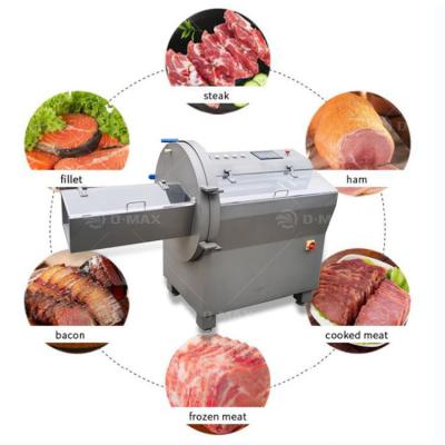 China Easy Operation Frozen Meat Slicer Machine for Cutting Beef Mutton Pork Chicken Steak for sale