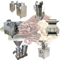 China Design High Capacity Raw Cacao Bean Butter Making Machine and Cocoa Powder Production Line for sale