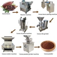 China Design High Capacity Raw Cacao Bean Butter Making Machine and Cocoa Powder Production Line for sale