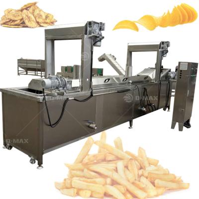 China Potato Strips Cutting Oiling Packing Machine for Fruit Processing Plant 1580*850*800mm for sale