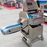 China Cooked Meat Slicer Cutting Machine Sausage Cutting Slicing Machine 1-15mm Adjustable for sale