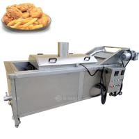 China Food Shop 50kg/h Capacity Continuous Chicken Nuggets Deep Fryer with Performance Output for sale
