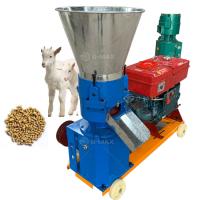 China Animal Feed Pellet Making Machine with Adjustable Pellet Size and Flat Die Pressing for sale