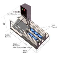 China Industrial Boot Shoe Sole Washer Washing Machine for Slaughter Line 200W 45W 220V/380V for sale