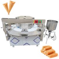China 10000 Power Source Egg Roll Making Machine for Crispy Wafer Sticks and Ice Cream Cones for sale