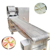 China 380v Good Feedback Round Samosa Pastry Thin Rice Dough Skin Egg Spring Roll Flour Sheet Making Machine for sale
