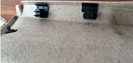 the plastic buckle of the automobile rear bulkhead the plastic buckle of the automobile rear bulkhead