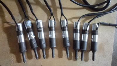 China 60 kHz Portable Miniature Ultrasonic Transducer 100W 15mm Ceramic Disc for Smart Card Wire Embedding for sale