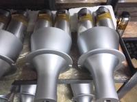 China Double Horn Ultrasonic Welding Transducer 60mm Ceramic Disc 4200W 15kHz for sale
