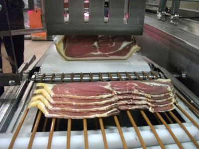 China Automotive Ultrasonic Food Cutting Machine 20kHz 800W for Sausage Pork Beef Cutting for sale