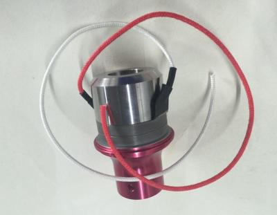China Dukane 41D28 Ultrasonic Welding Transducer 20kHz Red Metal Body with Wires for sale