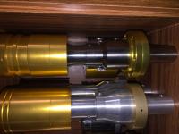 China 20kHz 1500W Ultrasonic Converter Replacement Branson 803 Golden Electroplate Surface for sale
