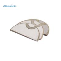 China Piezo PZT4 PZT5 PZT8 Ceramic Chip for Medical Ultrasound Devices 25mm x 12.5mm for sale