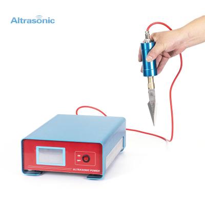 China 24kHz Ultrasonic Cutting Machine for Leather Plastic PP PVC 300W for sale