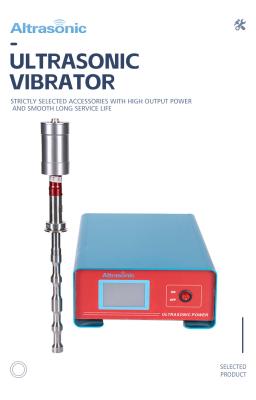 China 20kHz 1500W Ultrasonic Homogenizer with Titanium Alloy Probe and Touch Screen for sale