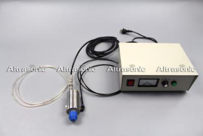 China 50kHz Ultrasonic Spray Nozzle Titanium Horn for Spray Drying 30W 2L/H for sale