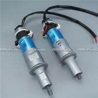China 20kHz 1500W Ultrasonic Transducer with Titanium Booster and Flange for Welding Equipment for sale