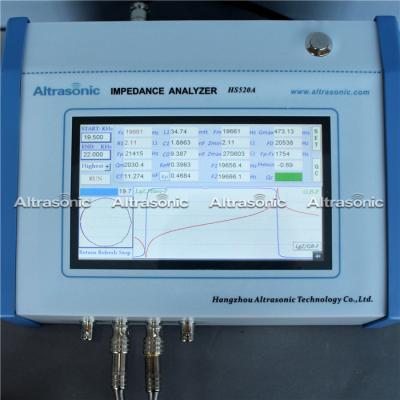China 8 Inch Full Touch Screen Ultrasonic Impedance Analyzer 1KHz-500MHz Frequency Range for sale
