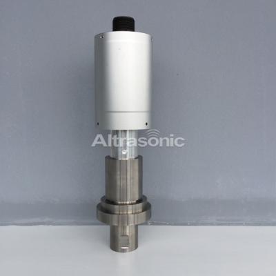 China 20kHz 2500W Replacement Telsonic Ultrasonic Converter Stainless Housing High Power Welding Transducer for sale